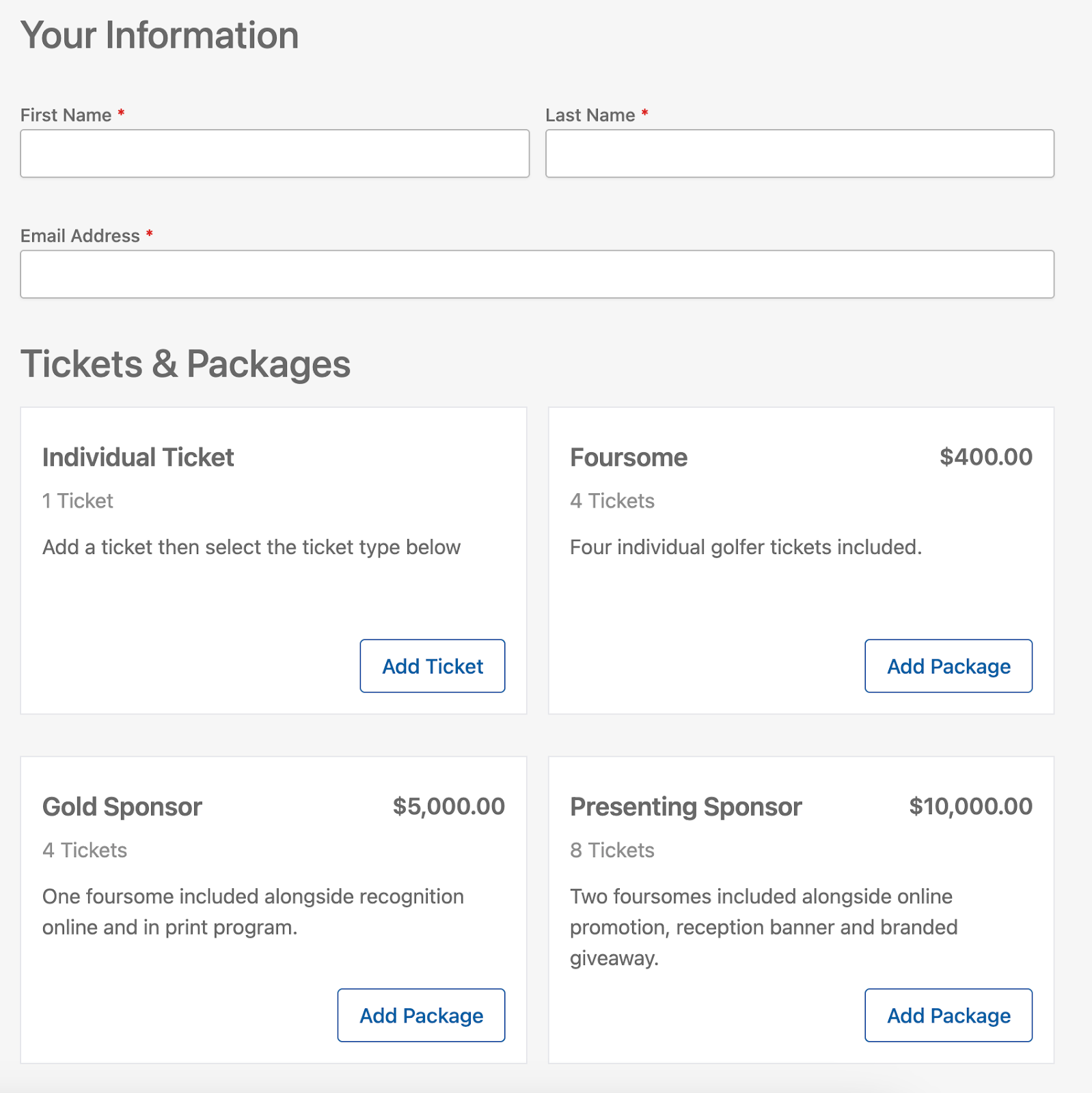 GC Events - Ticket Packages – GiveCampus University